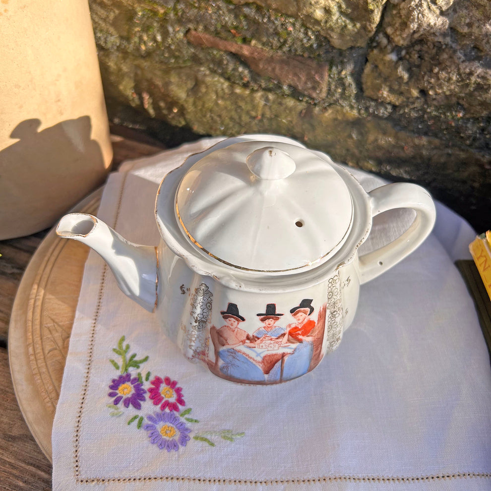 Tea Pot - China - Welsh Tea Party - Antique Souvenir (Preloved) – The ...