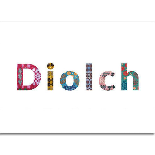 Card - Welsh Tapestry - Diolch - Thank You – The Welsh Gift Shop