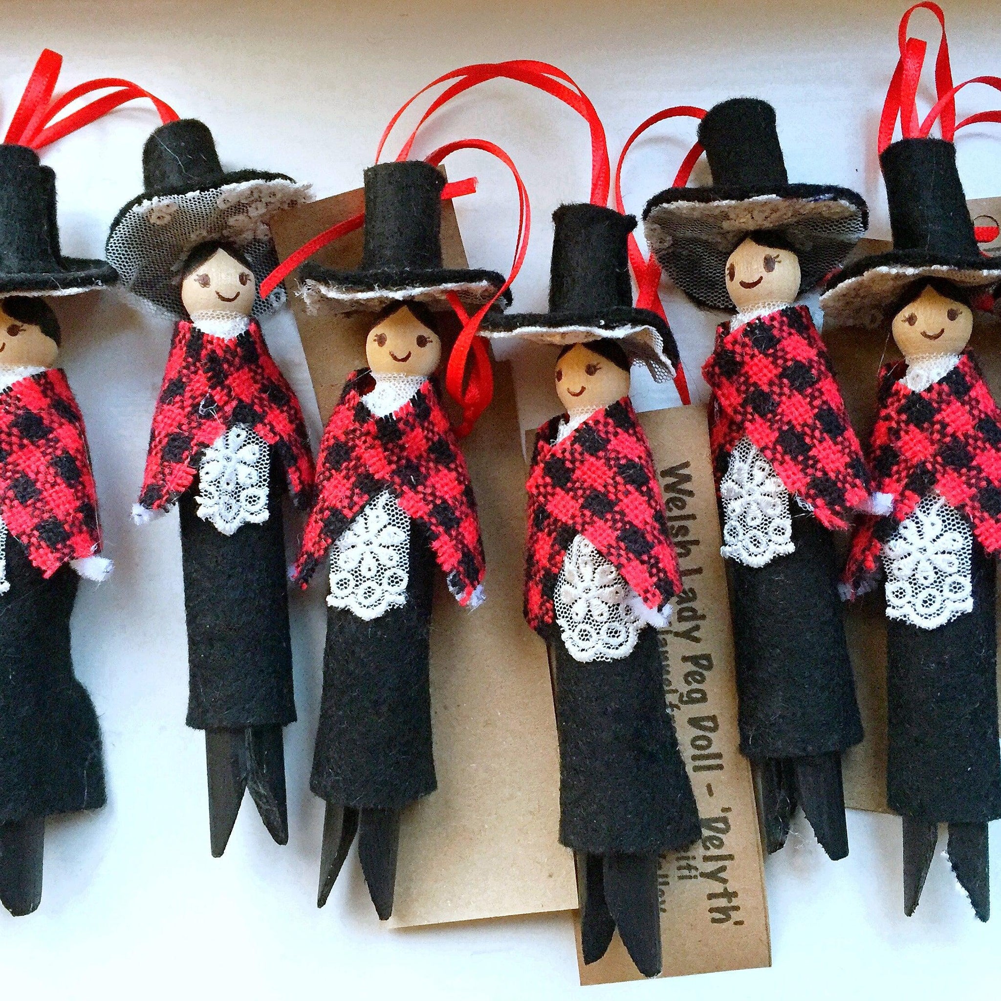 Peg Doll - Welsh Lady - Handmade in Wales – The Welsh Gift Shop
