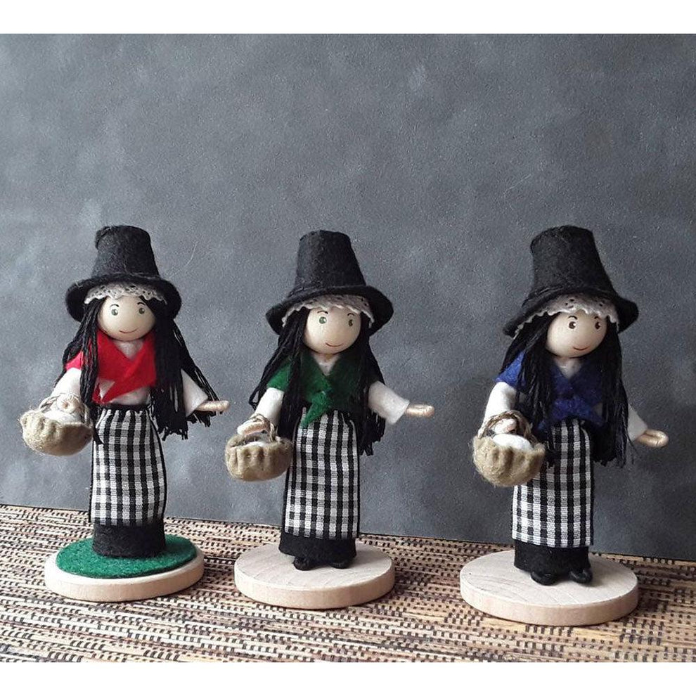 Doll - Traditional Welsh Lady Ornament - Handmade to Order